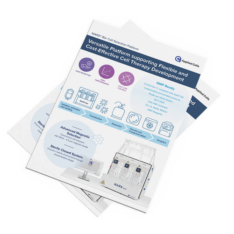 MARS Bar: cell separation platform supporting cell therapy